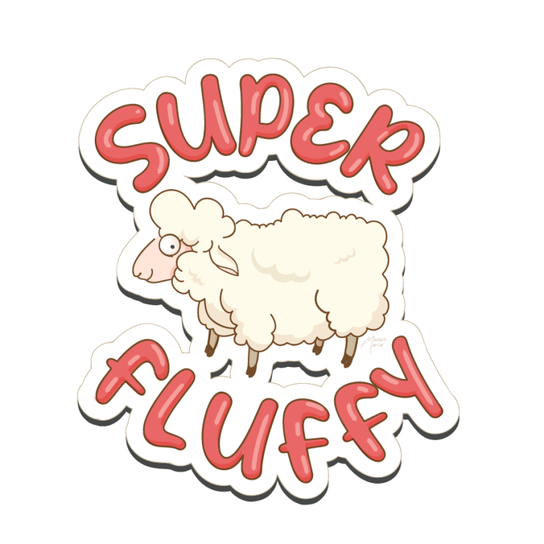 Super Fluffy Sticker - Sapatuu